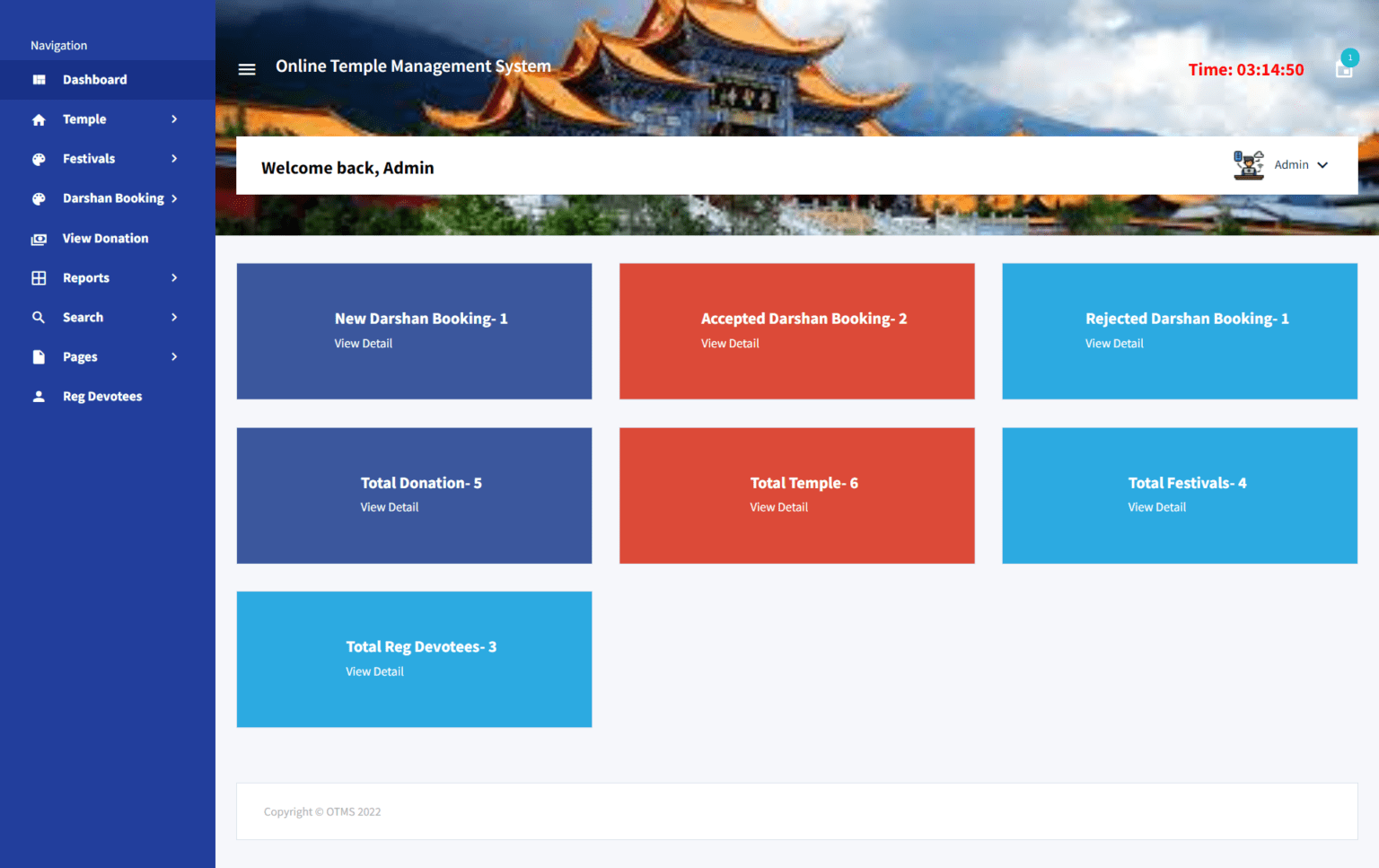 Online Temple Management System in PHP |Temple Management Project ...