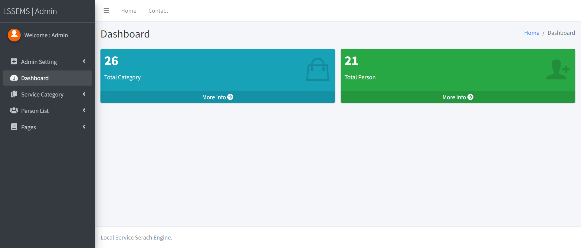 Local Services Search Engine Management System Project using PHP & Mysql