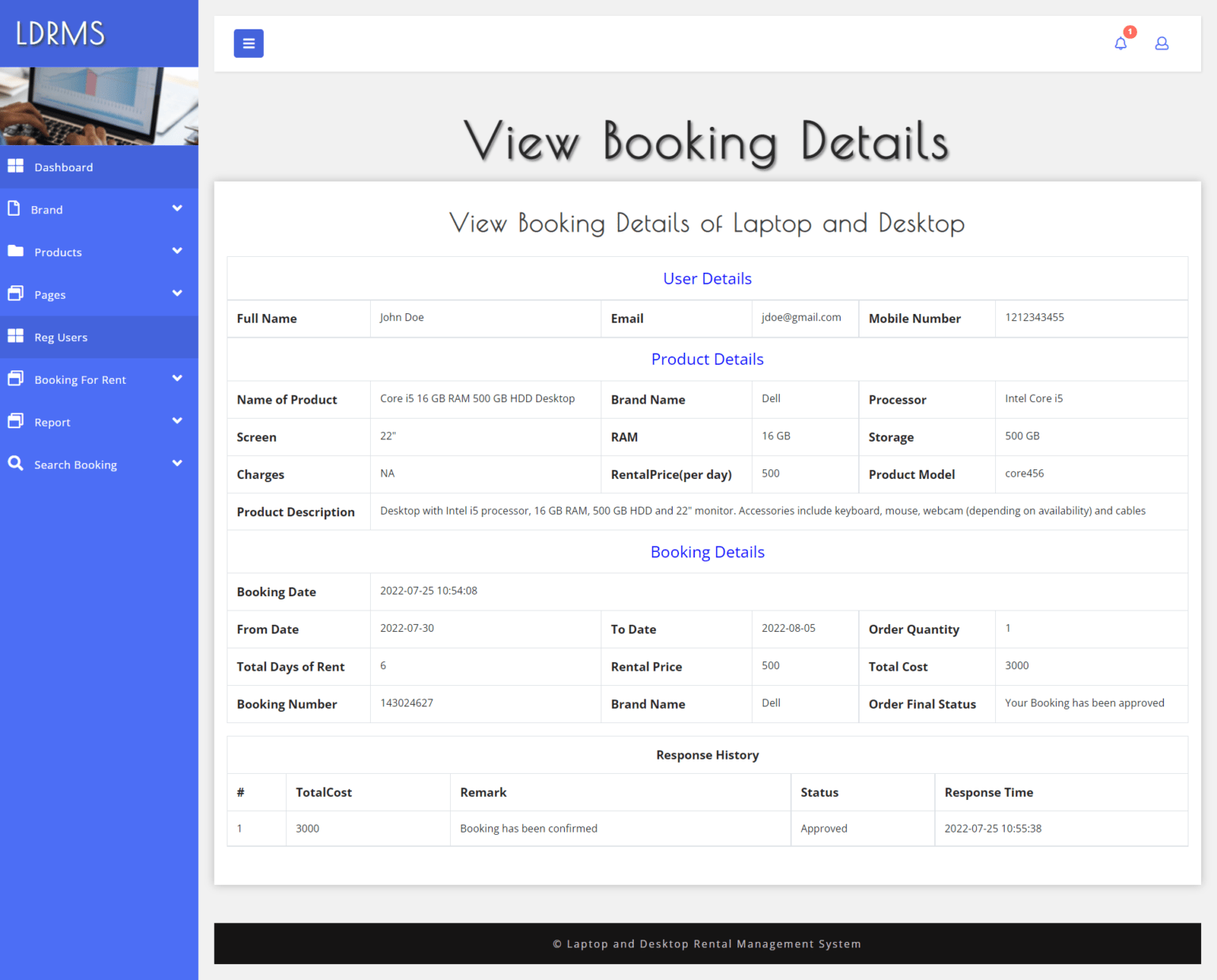 Laptop and Desktop Rental Management System | Laptop Rental Management ...