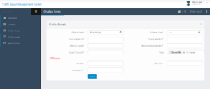 Traffic Squad Management System | Traffic Squad Management Project in ...