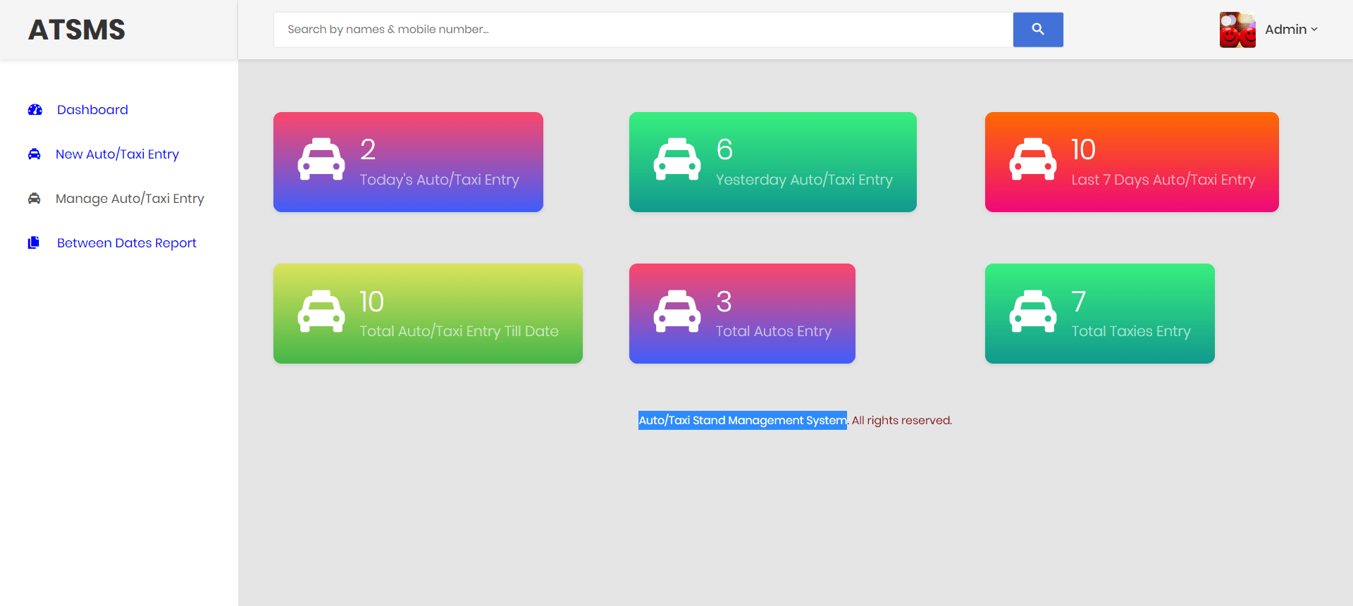 Auto/Taxi Stand Management System using PHP and MySQL | PHP Gurukul | APSense.com
