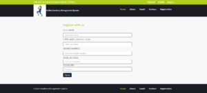 Cricket Academy Management System | Cricket Academy Management Project PHP