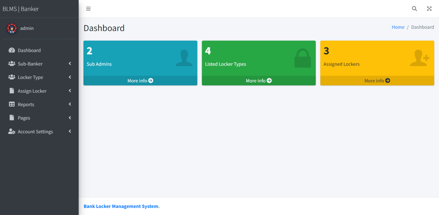 Bank Locker Management System in PHP | Online Bank Locker Management project in PHP