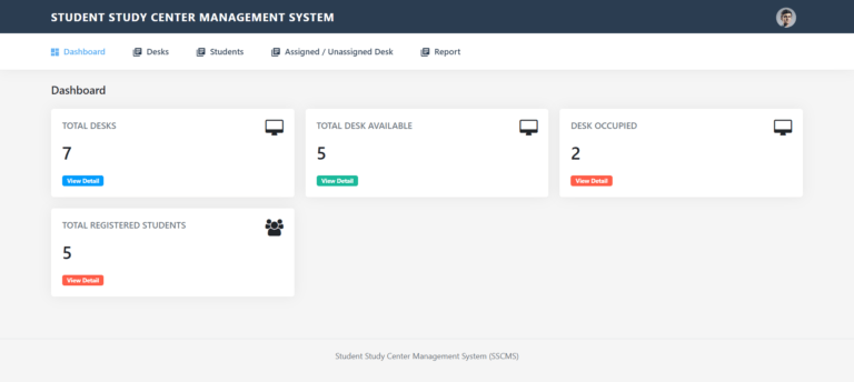 Student Study Center Management System | online Student Study Center ...