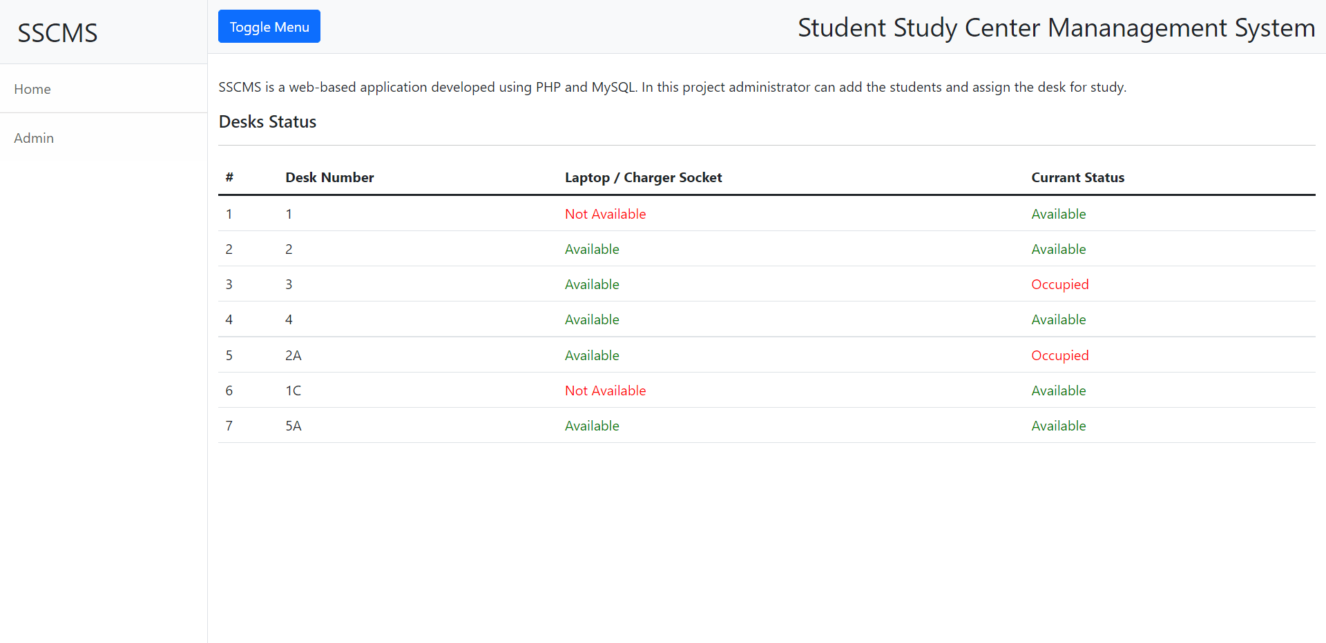 Student Study Center Management System | online Student Study Center ...