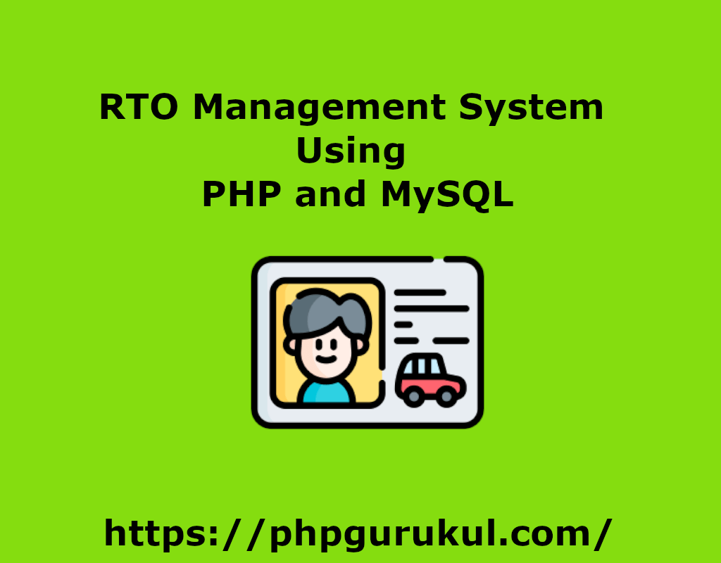 RTO Management System in PHP | online RTO Management Project with ...