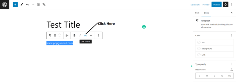 How to Create Links and Buttons in WordPress - PHPGurukul