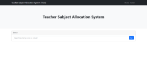 Teacher Subject Allocation Management System in PHP | Teacher Subject ...
