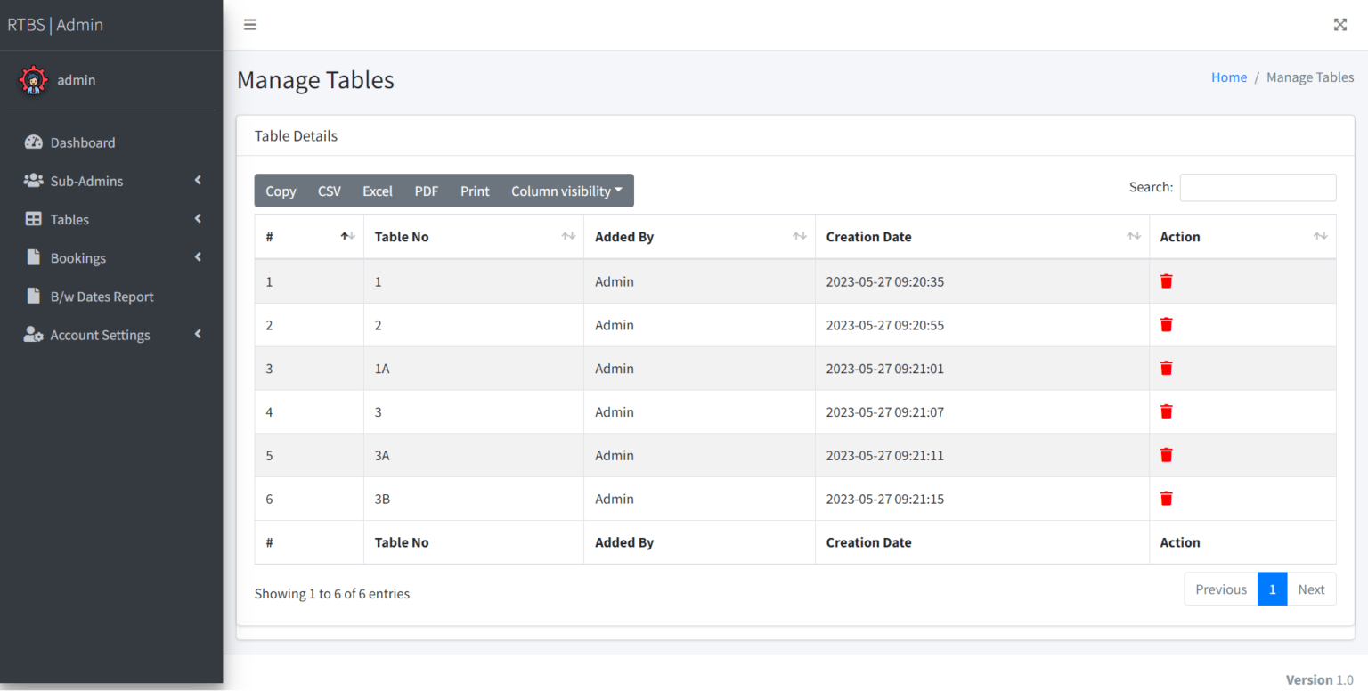 Restaurant Table Booking System project in PHP | online Restaurant ...