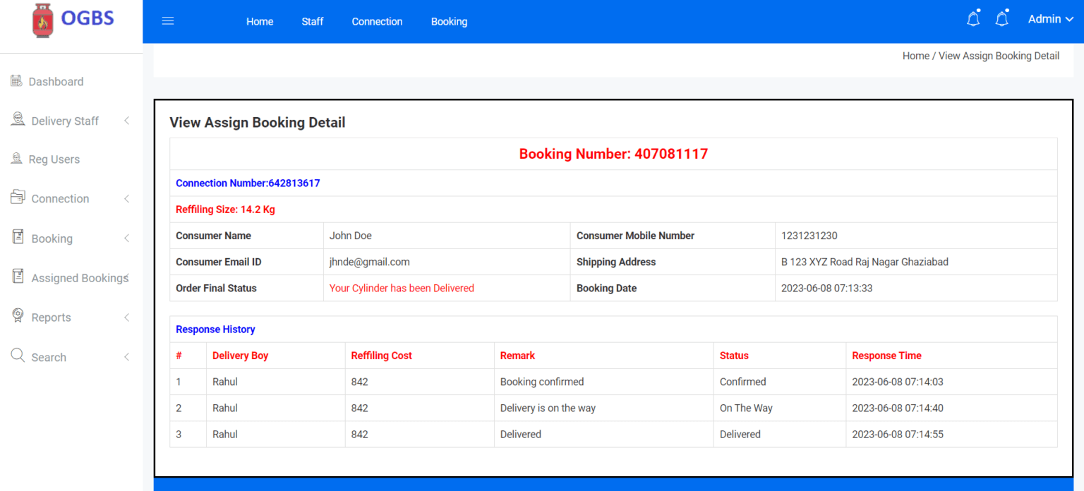 Online Gas Booking System Project Using Php And Mysqlonline Gas Booking System