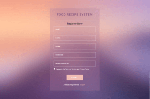 Online Food Recipe Management System Project | Food Recipe System ...