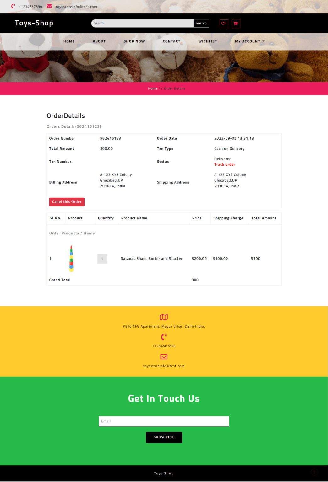 Toy Shop Management System in PHP | Toy Shop Management Project in PHP