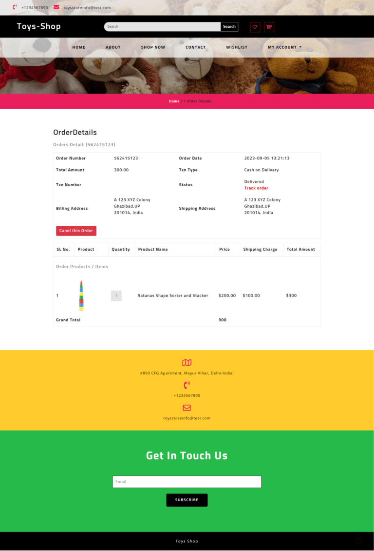 Toy Shop Management System in PHP | Toy Shop Management Project in PHP