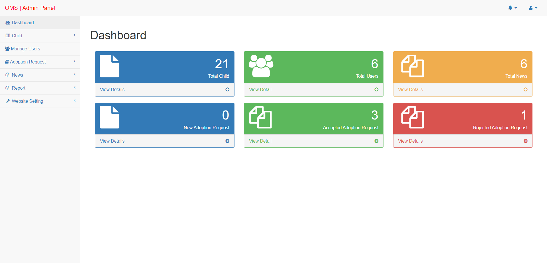Orphanage Management System | Orphanage Management Project in PHP