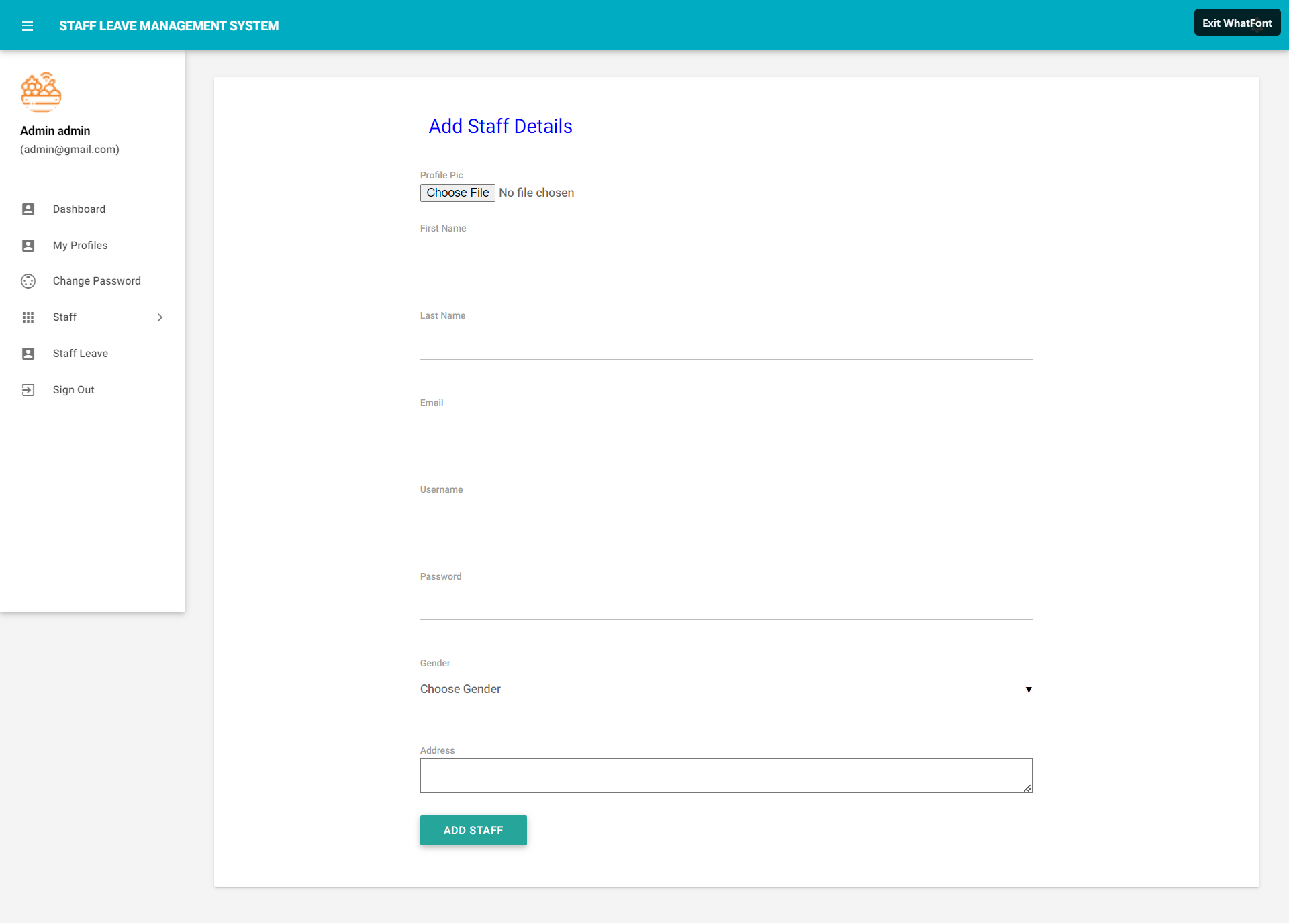 Staff Leave Management System Django Python | Staff Leave Management ...