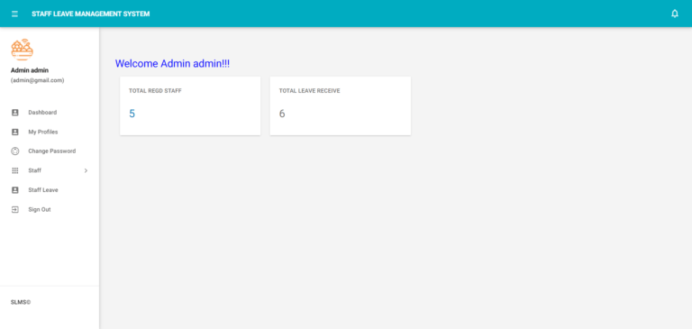 Staff Leave Management System Django Python | Staff Leave Management ...