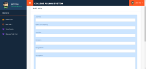 College Alumni System Project | online College Alumni Management Project