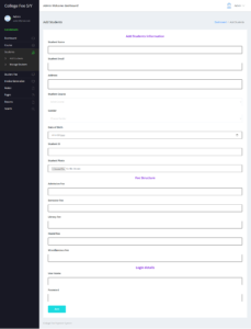 College Fee System Project | College Fee Management System Project in PHP