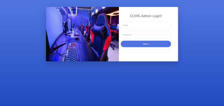 Cyber Cafe Management System Using Django Python MySQL - PHPGurukul