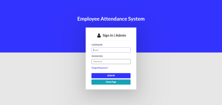 Employee Attendance Management System Project | Employee Attendance ...