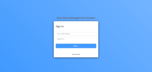 Bus Pass Management system project | Bus Pass system project