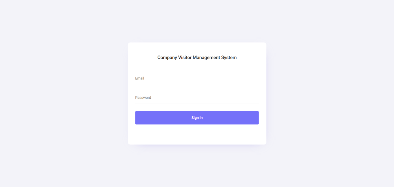 Company Visitors Management System in Django | Company Visitors ...