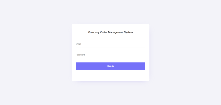 Company Visitors Management System in Django | Company Visitors management System Project