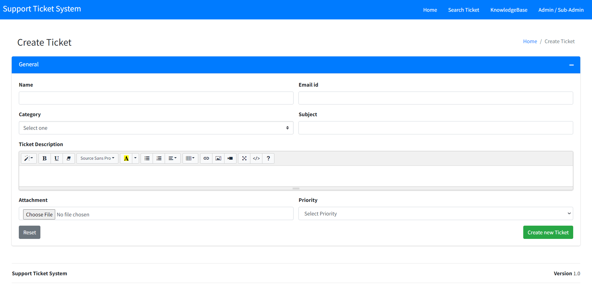 Support Ticket Management System | Support Ticket Management System in PHP