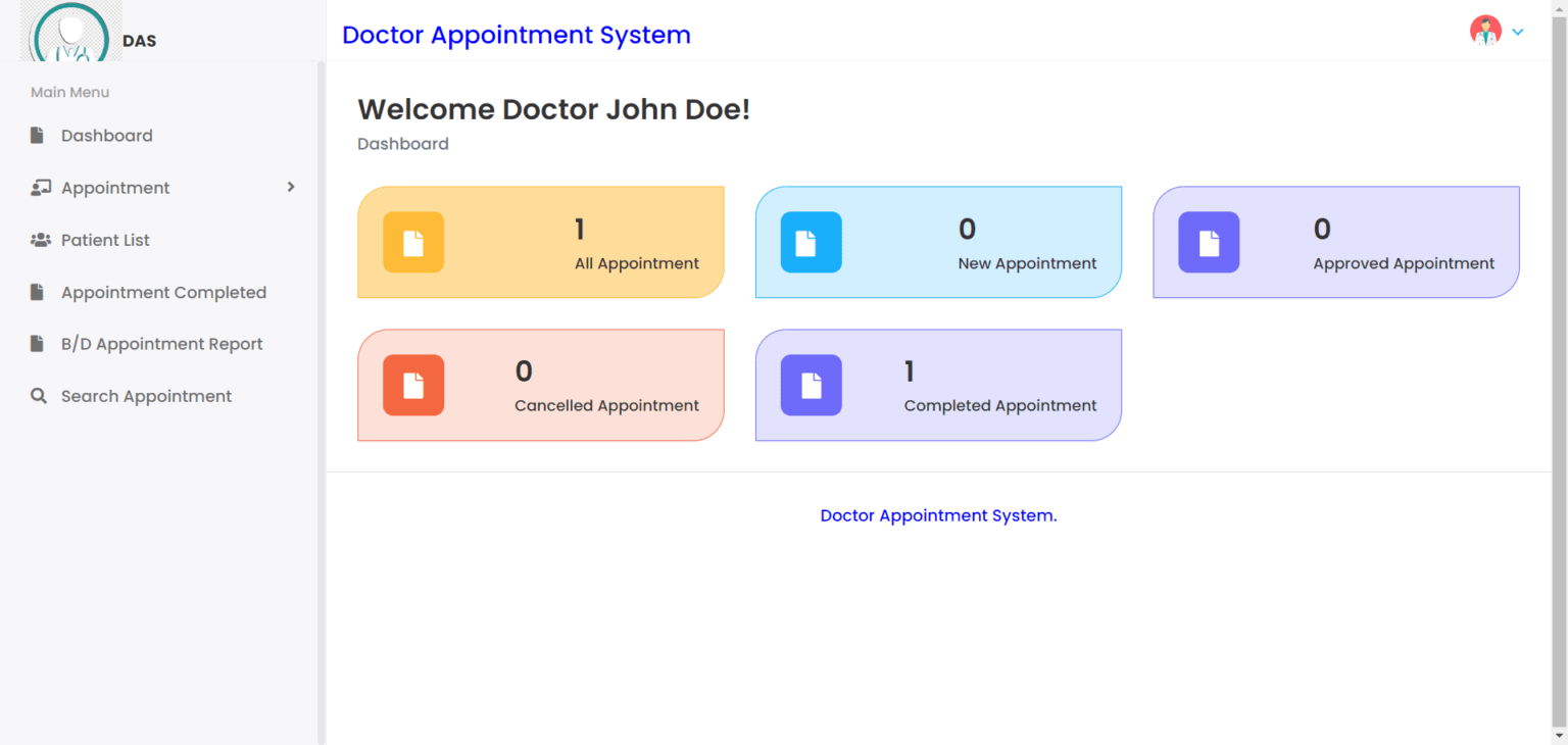 Doctor Appointments System Project | Doctor Appointments Management ...