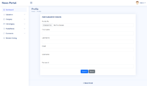 News Portal Project using Python Django and MySQL- PHPGurukul