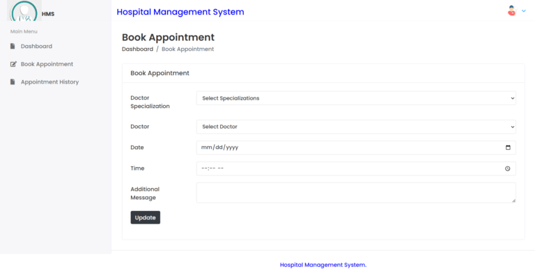 Hospital Management System Project using Python Django - PHPGurukul