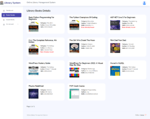 Online Library Management System Project using Python Django and MySQL- PHPGurukul