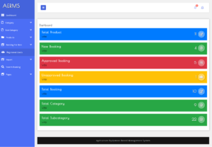 Agriculture Equipment Rental Management system Project in PHP