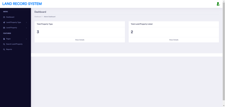 Land Record System using PHP and MySQL - PHPGurukul