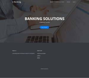 E-Banking mangment System Project in PHP | E-Banking System