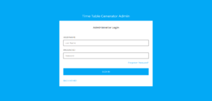 Time Table Generator System Project - PHPGurukul