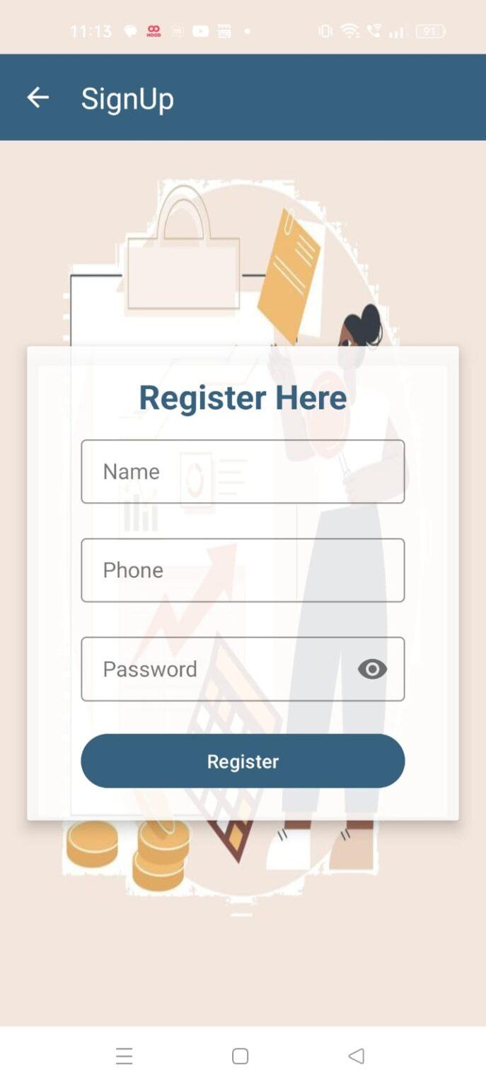 Expense Management System Andorid App- PHPGurukul