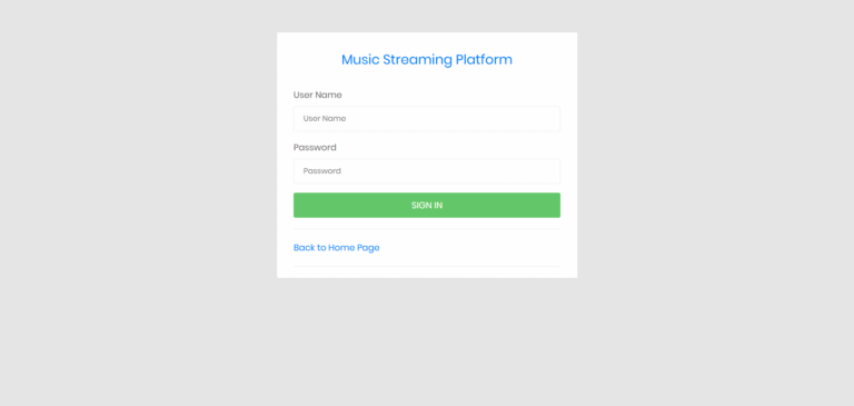 Online Music Streaming Platform Project using PHP and MySQL - PHPGurukul