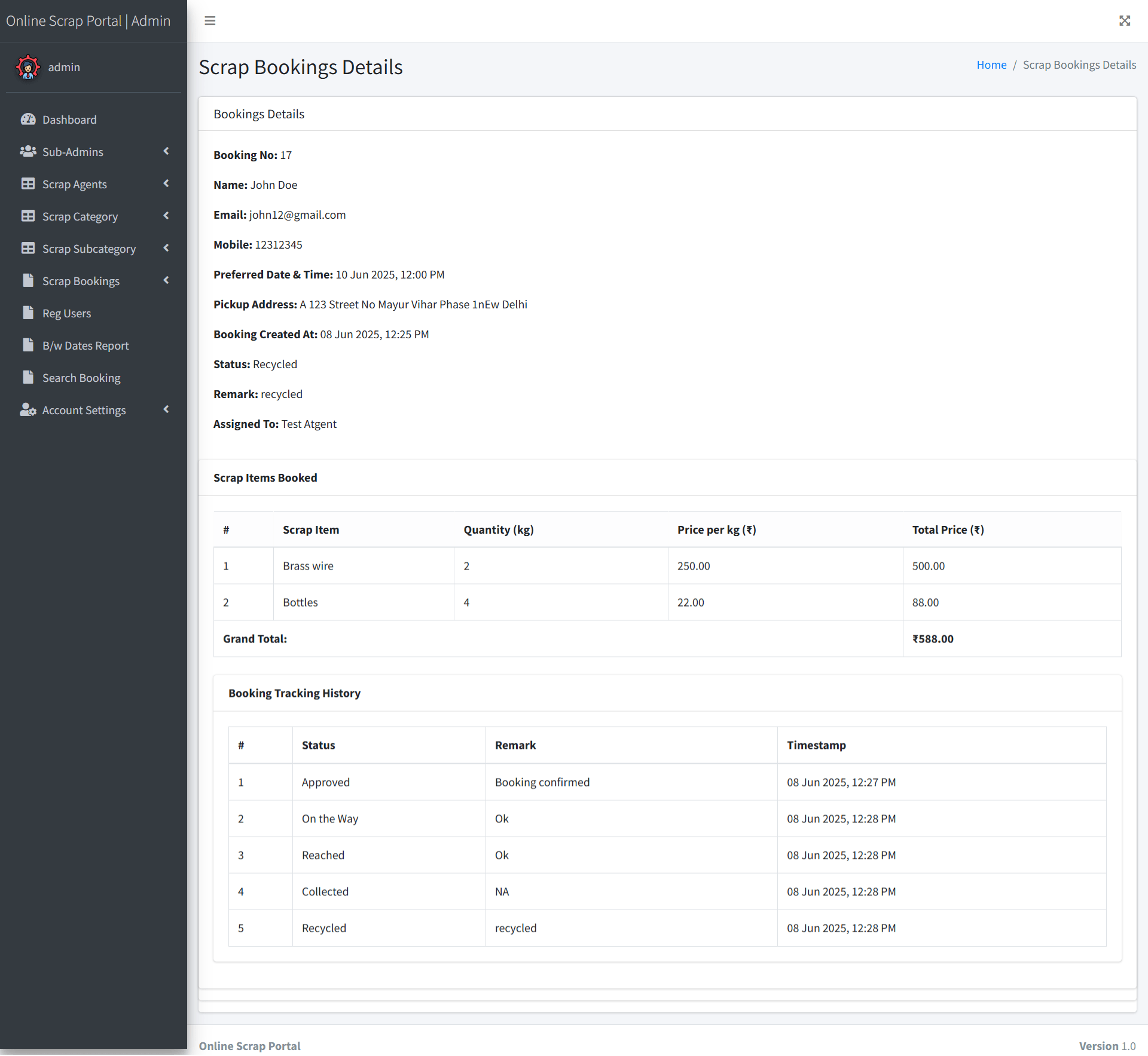 Online Scrap Portal in PHP | Online Scrap Portal Management Project ...