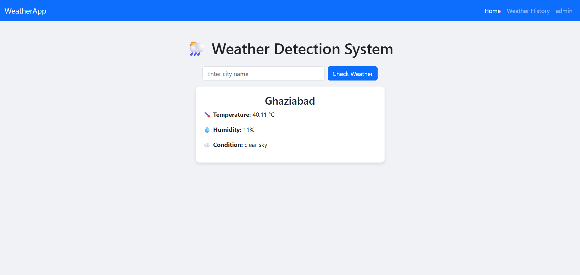 Weather Detection System Using Php Weather Detection Management System