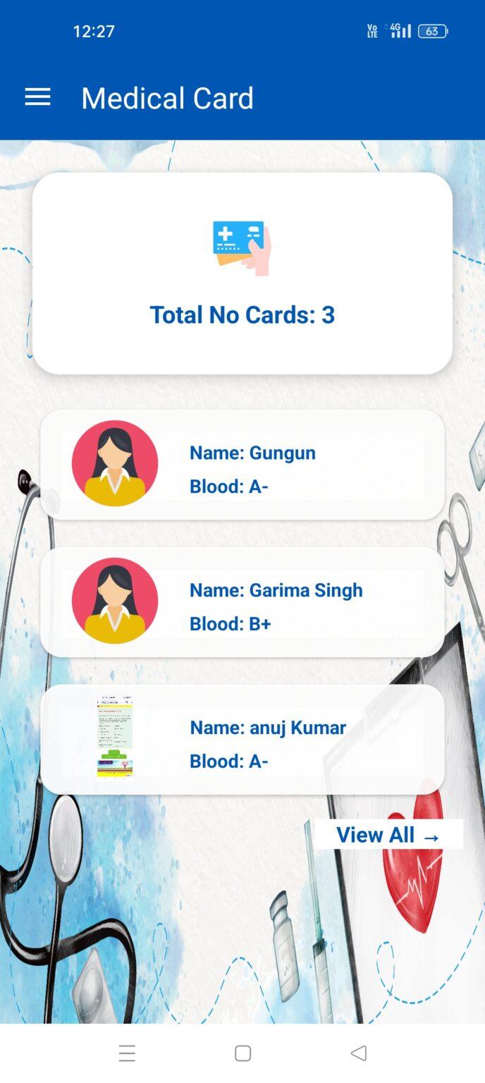 Medical Card Generator Android App Project Using SQLite | Medical Card ...