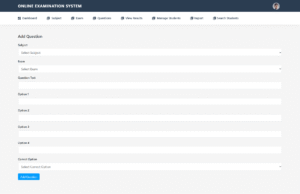 Online Examination System using PHP and MySQL | Online Examination System Project Report