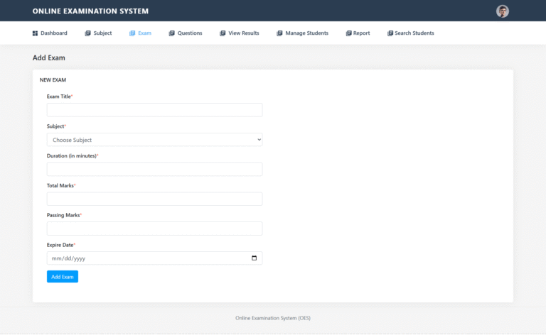 Online Examination System using PHP and MySQL | Online Examination System Project Report