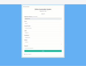 Online Examination System using PHP and MySQL | Online Examination System Project Report