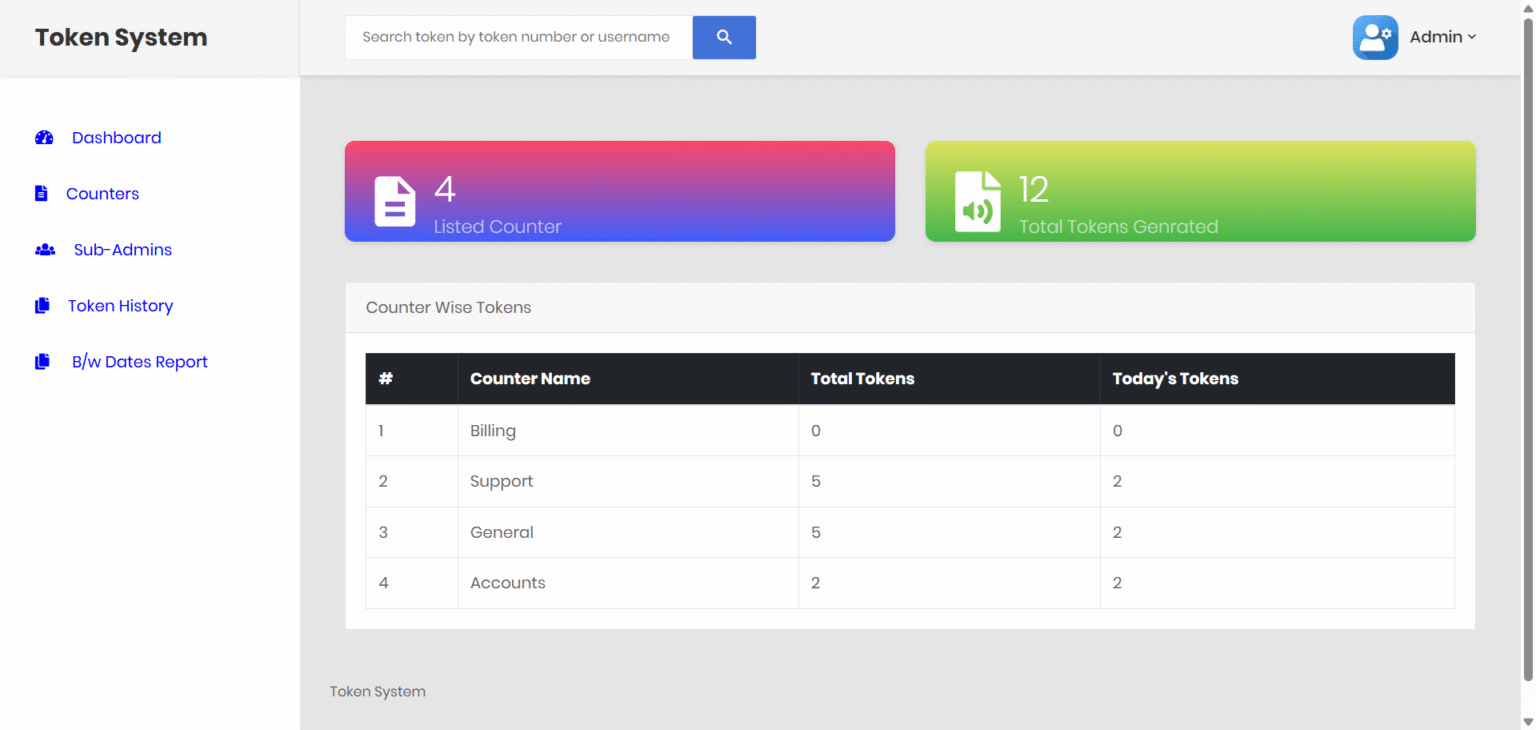 Token System using PHP and MySQL | Token Management System Project in ...