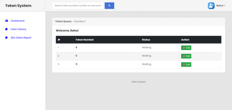 Token System using PHP and MySQL | Token Management System Project in ...