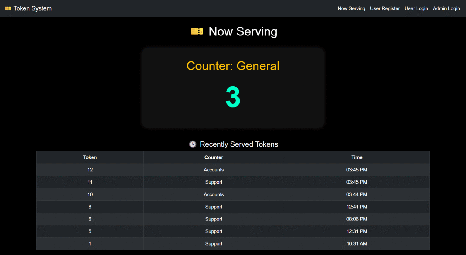 Token System using PHP and MySQL | Token Management System Project in Php with Report