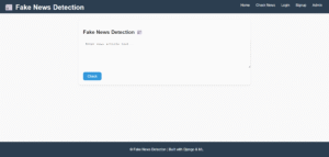 Fake News Detection using Python Machine Learning | Download Fake News Detection System Project ...
