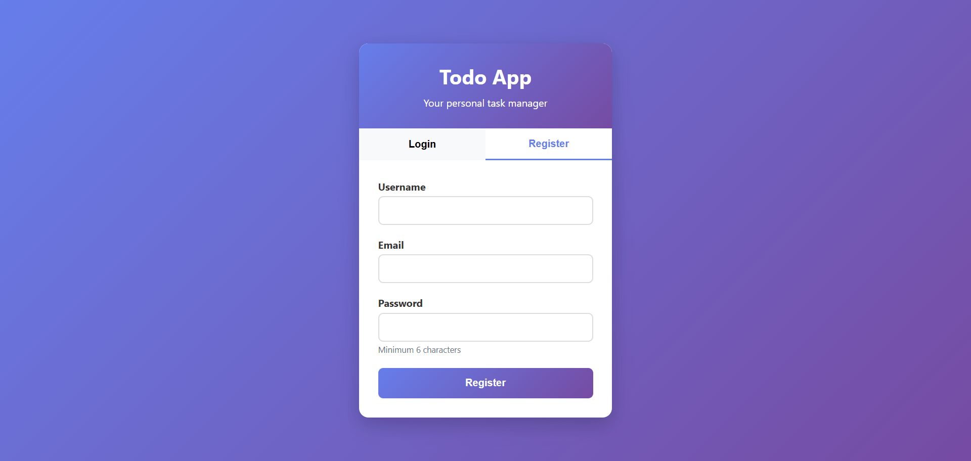 To-Do List App in PHP and MySQL | Download To-Do App Management System Project - PHPGurukul