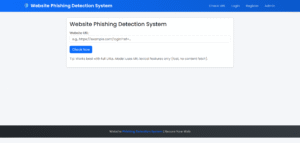 Website Phishing Detection System Project using Python & Machine Learning - PHPGurukul